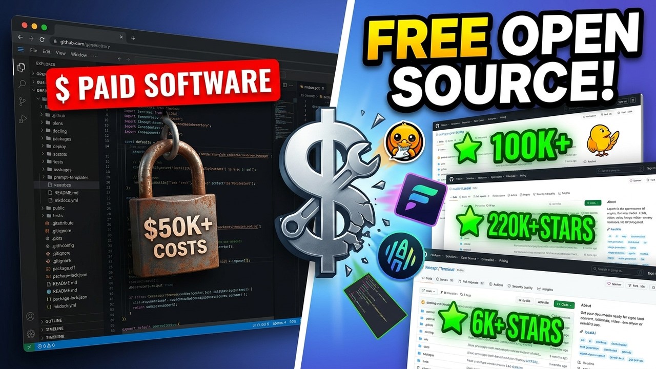 10 Free Tools Replacing $50K+ in Paid Software (Open Source)