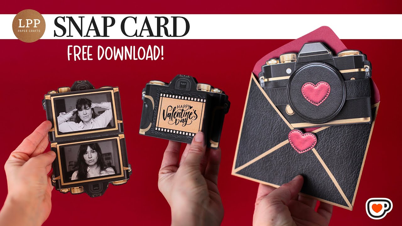 📸 FREE Snap Card | Camera-Shaped Mini Album | Print & Cut Paper Craft