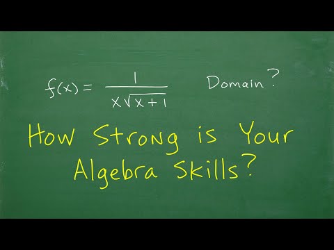 How to Find the DOMAIN of the Function = Increase your Algebra Skills