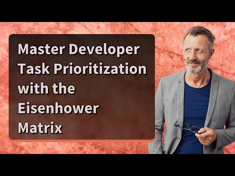 Master Developer Task Prioritization with the Eisenhower Matrix
