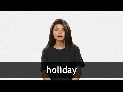 How to pronounce HOLIDAY in American English