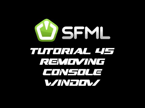 Learn SFML 2 1 Tutorial 45 Removing Console Window - Mind Luster
