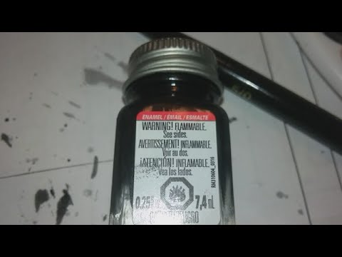 How to use Testors enamel paint!