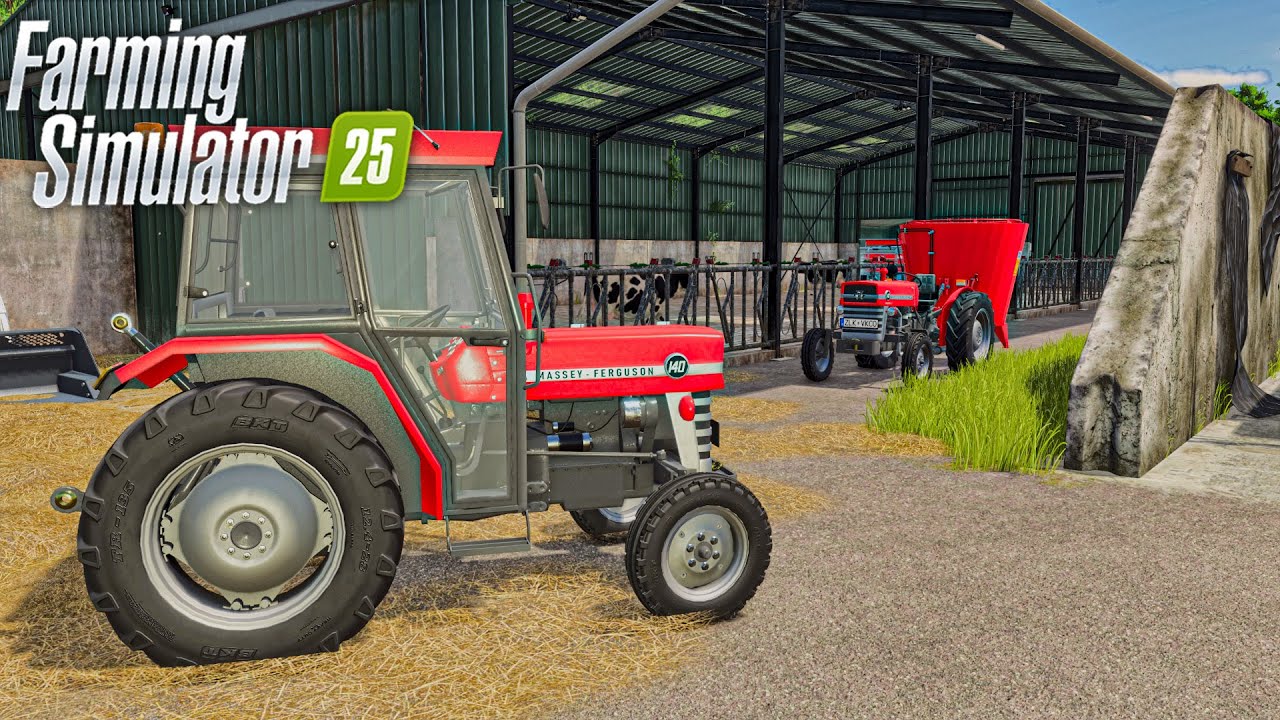 Massey Ferguson 140 Hard Working in French Farm | Farming Simulator 25 Tractor Mods