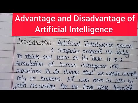 Essay on Advantage or disadvantage of Artificial Intelligence | artificial intelligence| essay