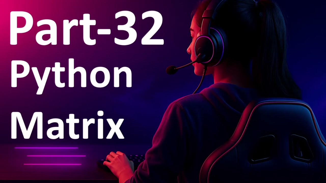 Matrix in Python Explained | Python Tutorial for Beginners | Infosmart Solutions