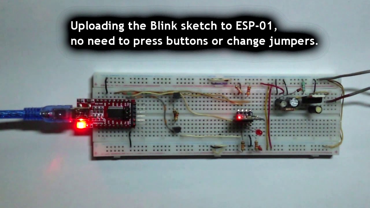 Programming ESP-01 with Automatic Reset and Programming Mode Selection