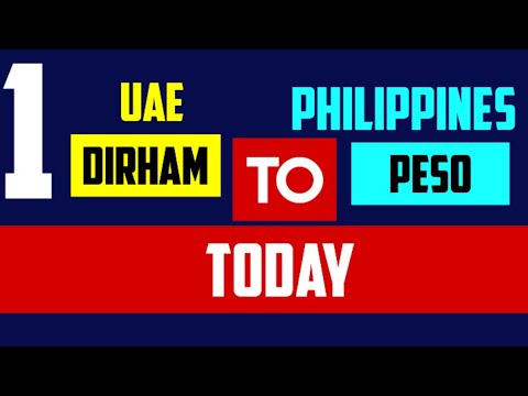 1 UAE DIRHAM TO PHILIPPINE PESO EXCHANGE RATES TODAY 06 September 2023
