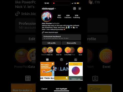 Sort Order for Instagram Highlight Cover Images ☝️
