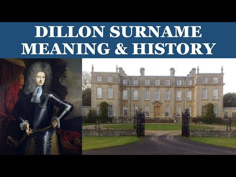 Dillon Surname History