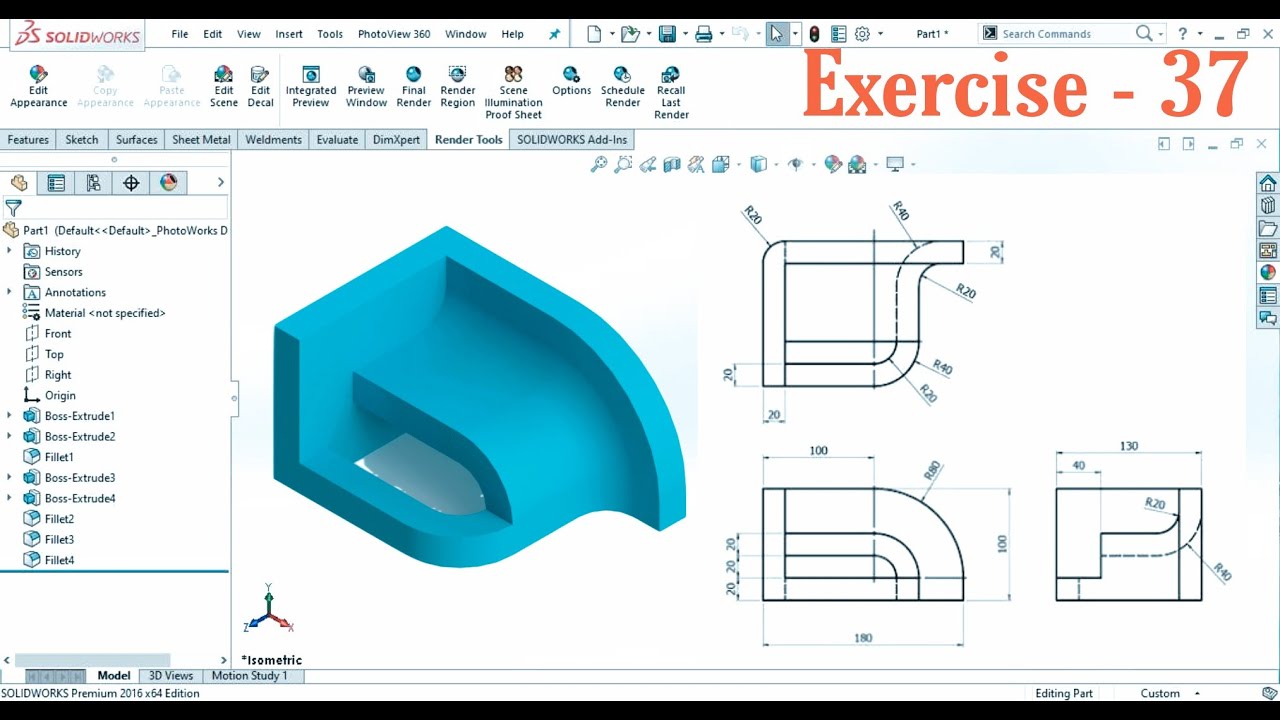 SOLIDWORKS EXERCISE   37