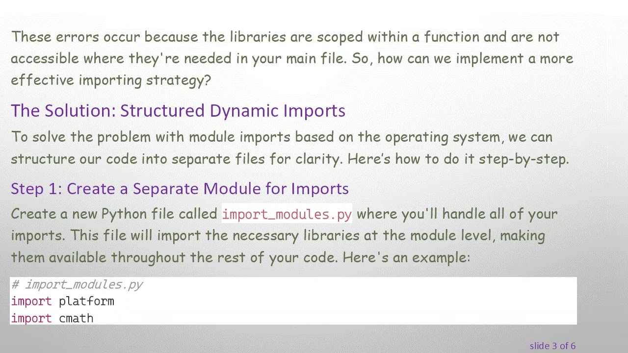 How to Dynamically Import Modules in Python Based on the Operating System