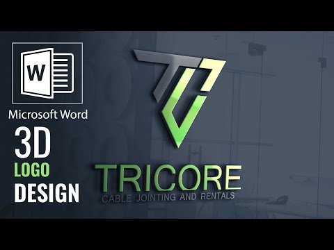 Microsoft Word Logo Design Tutorial : Create professional 3d logo using ms word