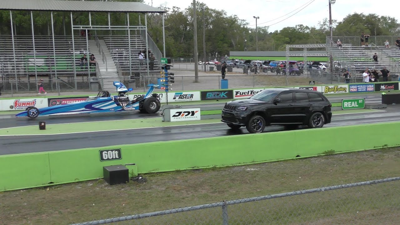 Jeep Trackhawk Takes On a Dragster, Loser Quickly Learns To Stay Put ...