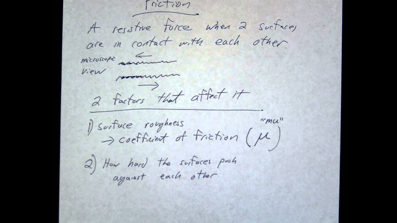 friction notes (with static) (AP)