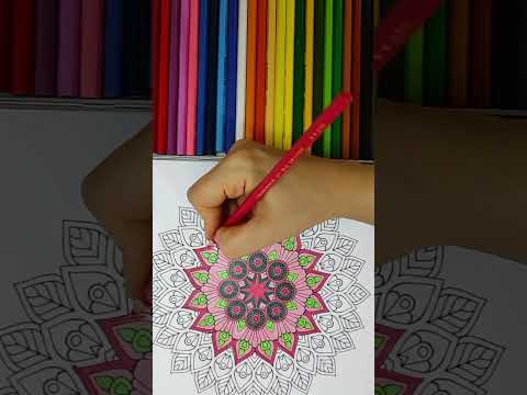 Relaxing time by Mandala:Colouring art:Colouring by crayon