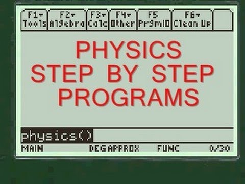 Angular Acceleration Calculator | TI 89 Program | Every Step Physics
