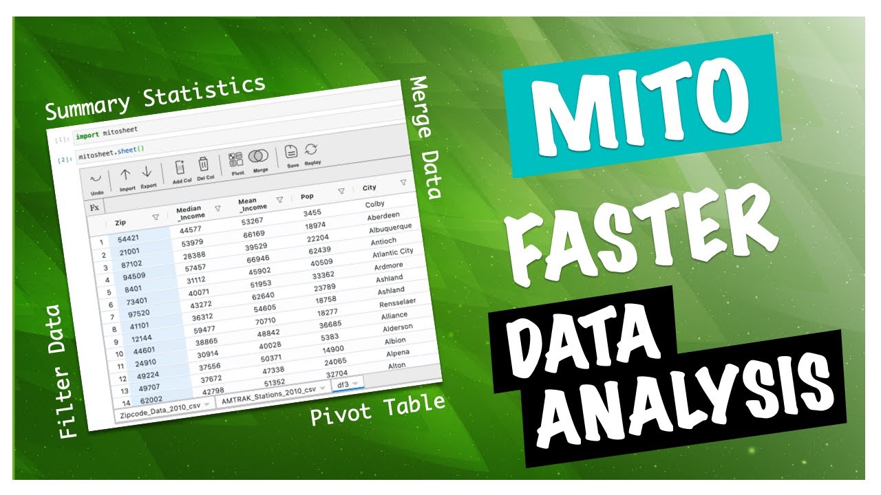Faster Data Analysis in Python with Mito