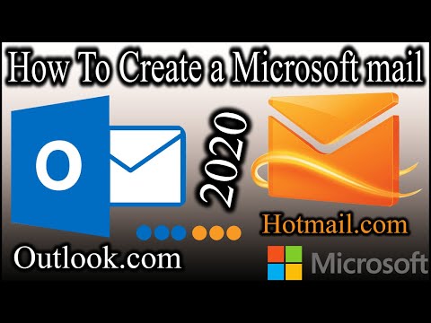 How to Create a New Outlook Email Account। Step by step। Hotmail Email account 2020