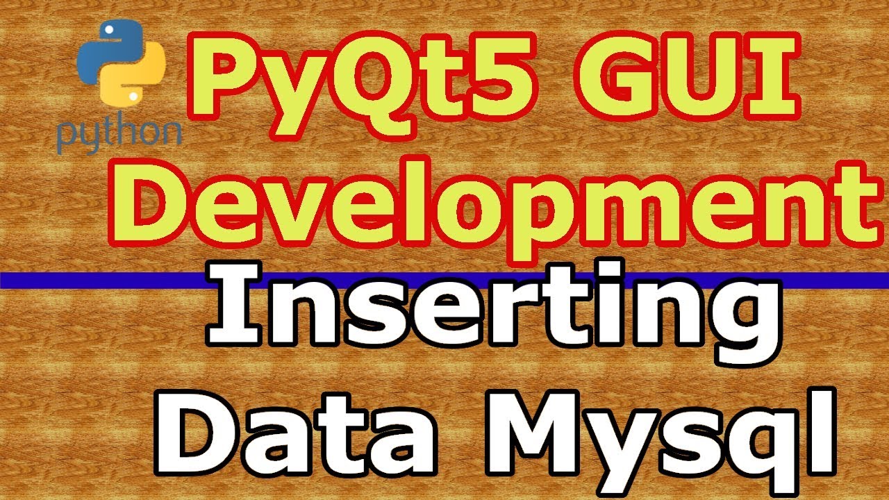 PyQt5 Inserting Data In To Mysql Database