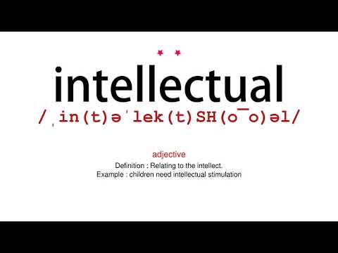 How to pronounce intellectual - Vocab Today