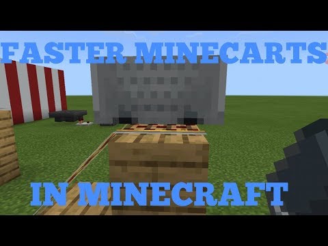 How to make minecarts go faster
