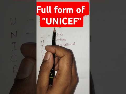 UNICEF FULL FORM ? What is the full Form of UNICEF #unicef #shorts