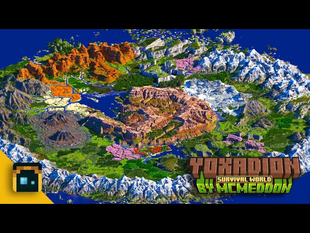 🌵 Yoxadion, 8K, Mountain Ring, Canyons and Plateaus [WIP, 1.21, survival friendly, Download ...