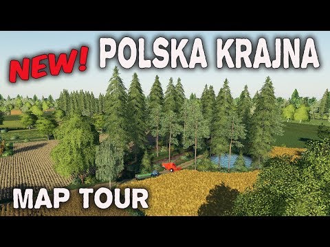 NEW MOD MAP "POLSKA KRAJNA" Farming Simulator 19 PS4 MAP TOUR (Review).