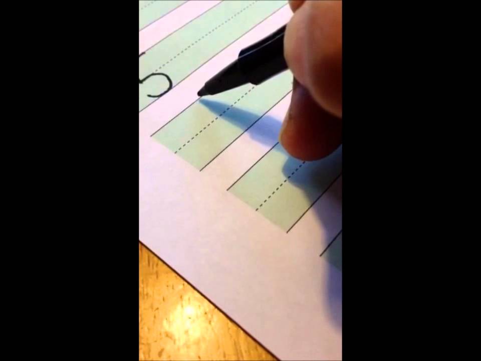D'Nealian Manuscript Lesson 7