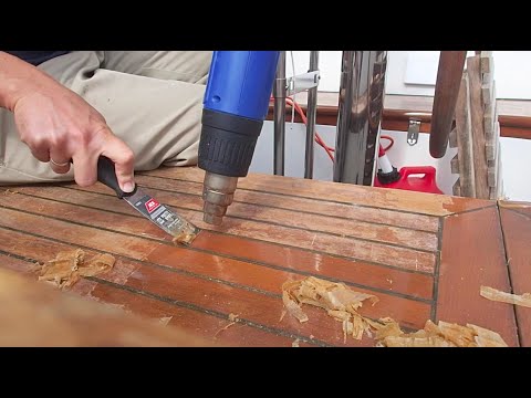 Teak Cockpit Maintenance Part One: Cetol Removal
