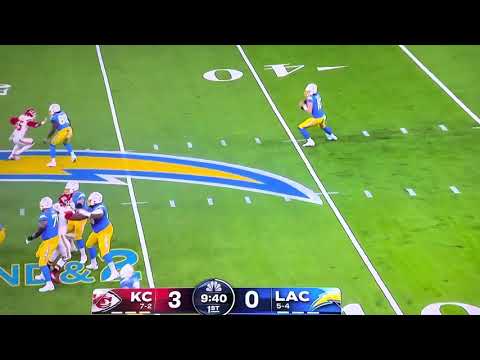J.Herbert to J.Palmer for a 50-yard touchdown vs Chiefs 11/20/22