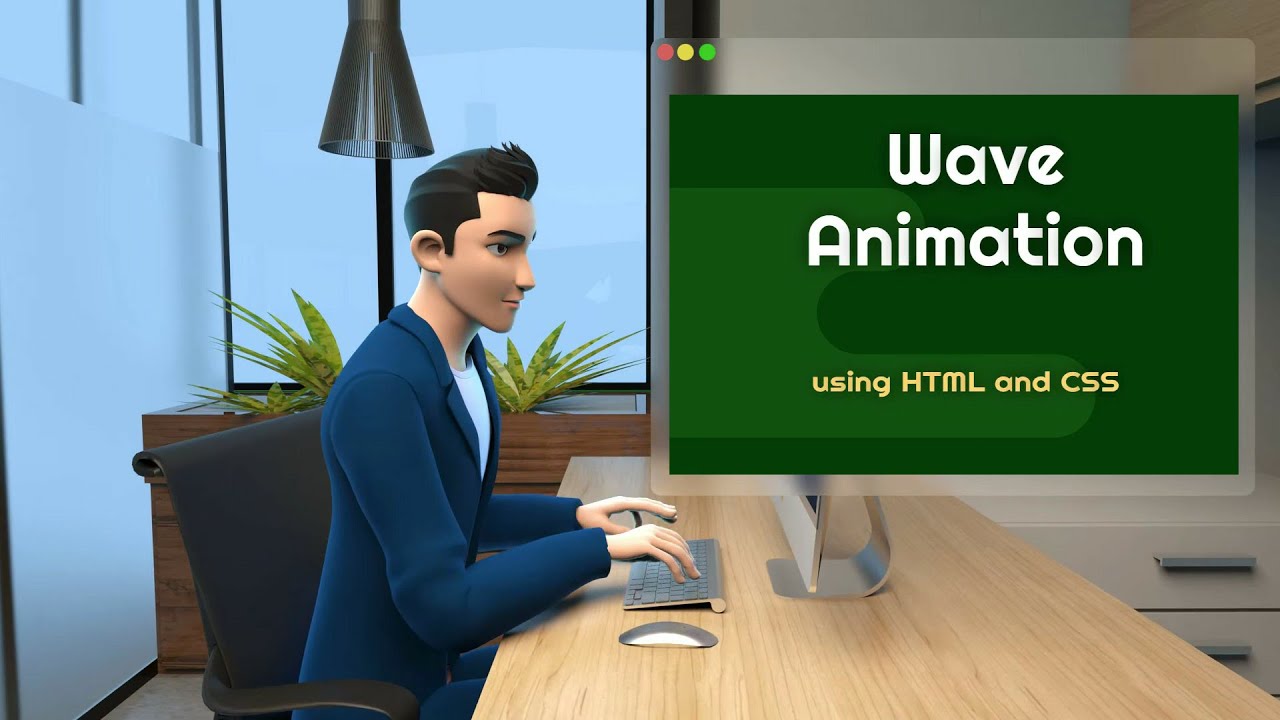 Create WAVE ANIMATION using HTML and CSS