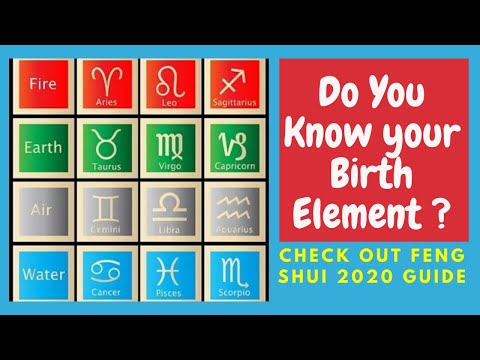 Find Your Feng Shui Birth Element [#FengShuiElement | Chinese Zodiac Signs, Birth Color, Chart]