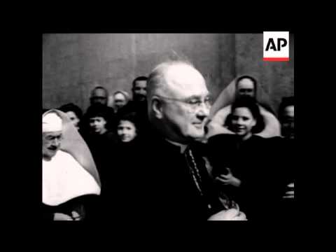 ARCHBISHOP SPELLMAN IN MALTA - NO SOUND