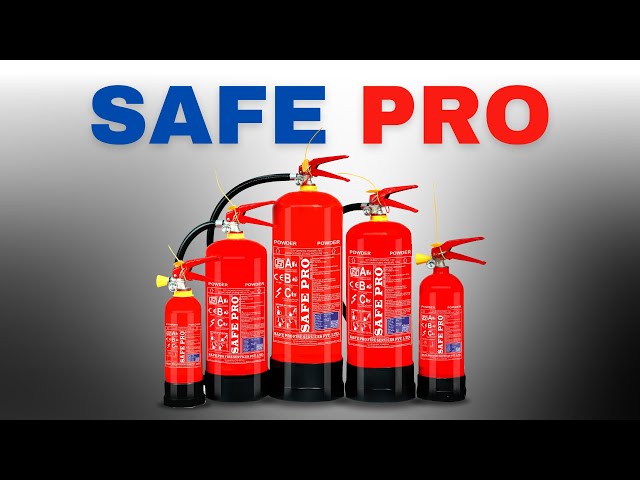 Clean Agent Fire Extinguishers - SAFE PRO ABC Stored Pressure Type Fire ...