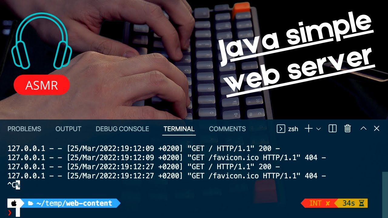 ASMR Programming: Java 18 Simple Web Server – No Talking