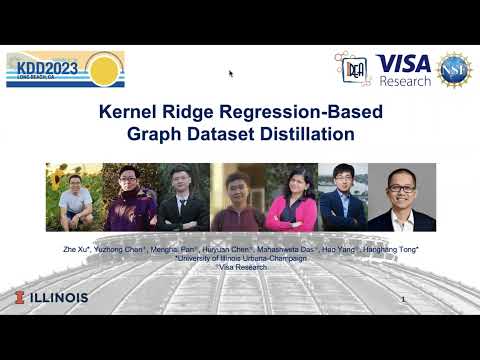 KDD 2023 - Kernel Ridge Regression-Based Graph Dataset Distillation