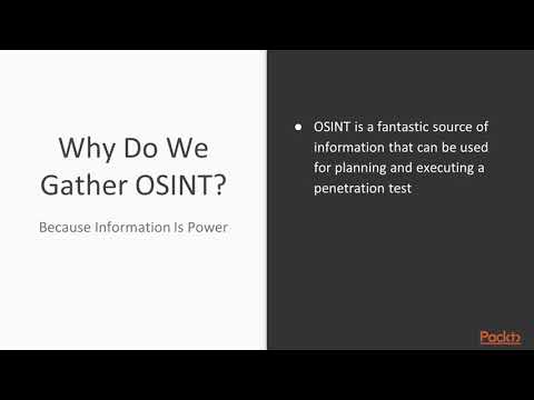 Learn Python for Automating Information Security What OSINT Is | packtpub com - Mind Luster