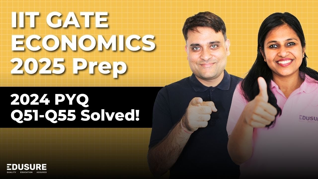 IIT GATE Economics PYQs Video Solutions by Expert Tutors