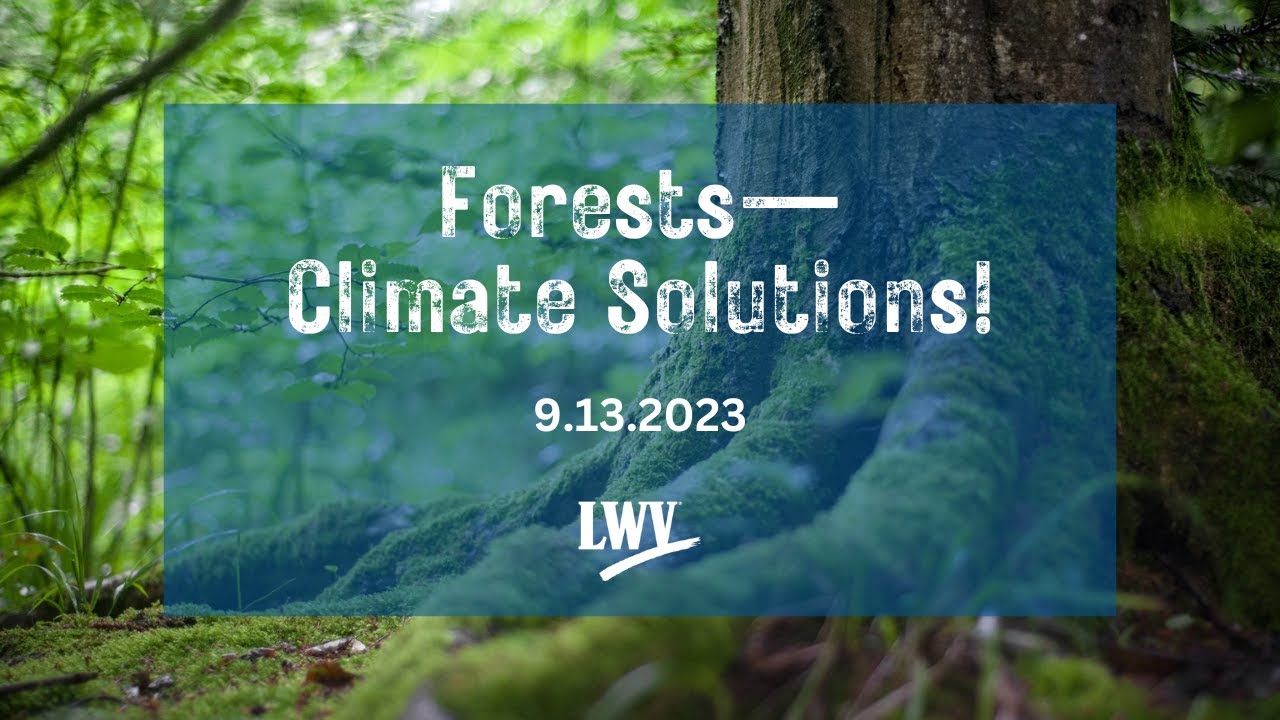 Forests—Climate Solutions! Webinar