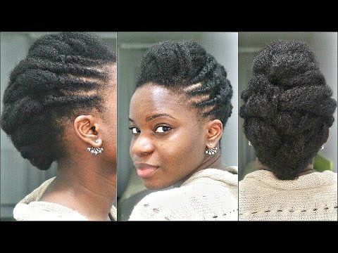 Vidéo: Coiffure Flat Twist Et Crête – Longs Cheveux Naturels