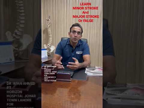 Learn about minor and major Brain stroke or Falge and recovery periode of stroke Urdu |Hindi#stroke