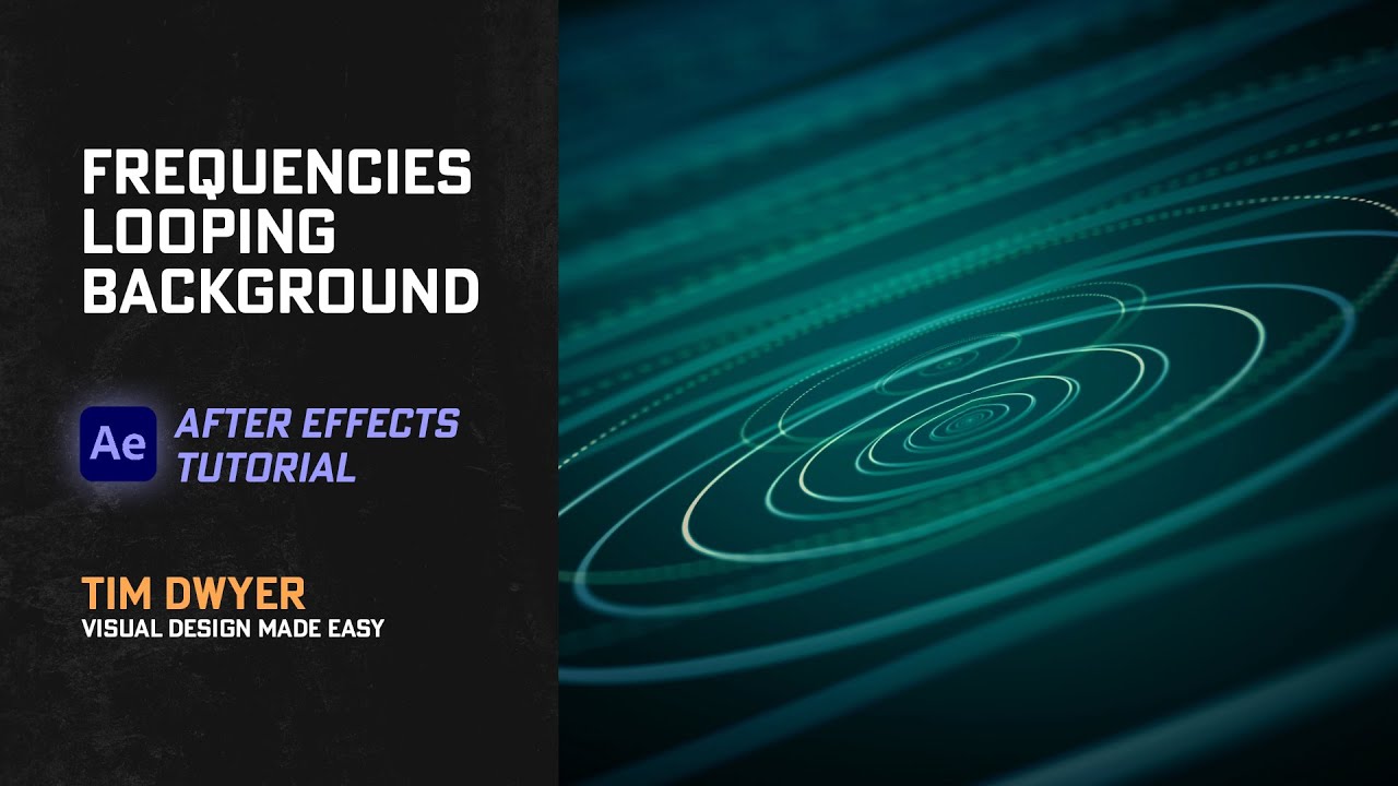 Frequencies Looping Background (Beginner After Effects Tutorial)