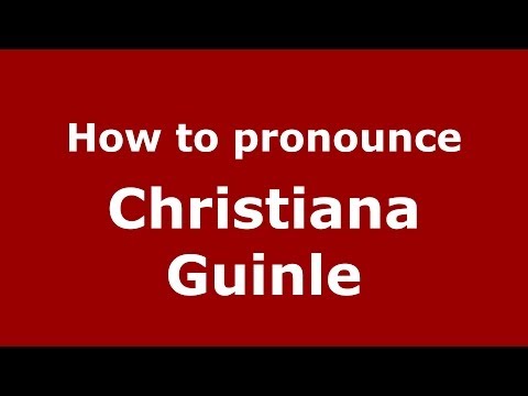 How to pronounce Christiana Guinle (Brazilian/Portuguese) - PronounceNames.com