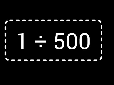 1 Divided by 500 ||How to Solve 1 Divided by 500 without Calculator||Long Division
