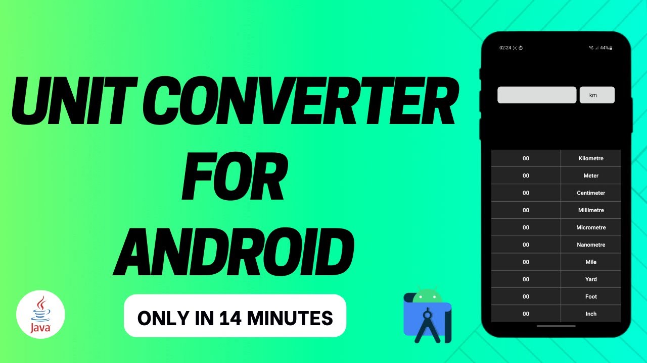 Unit Converter App for Android using Java Full Project