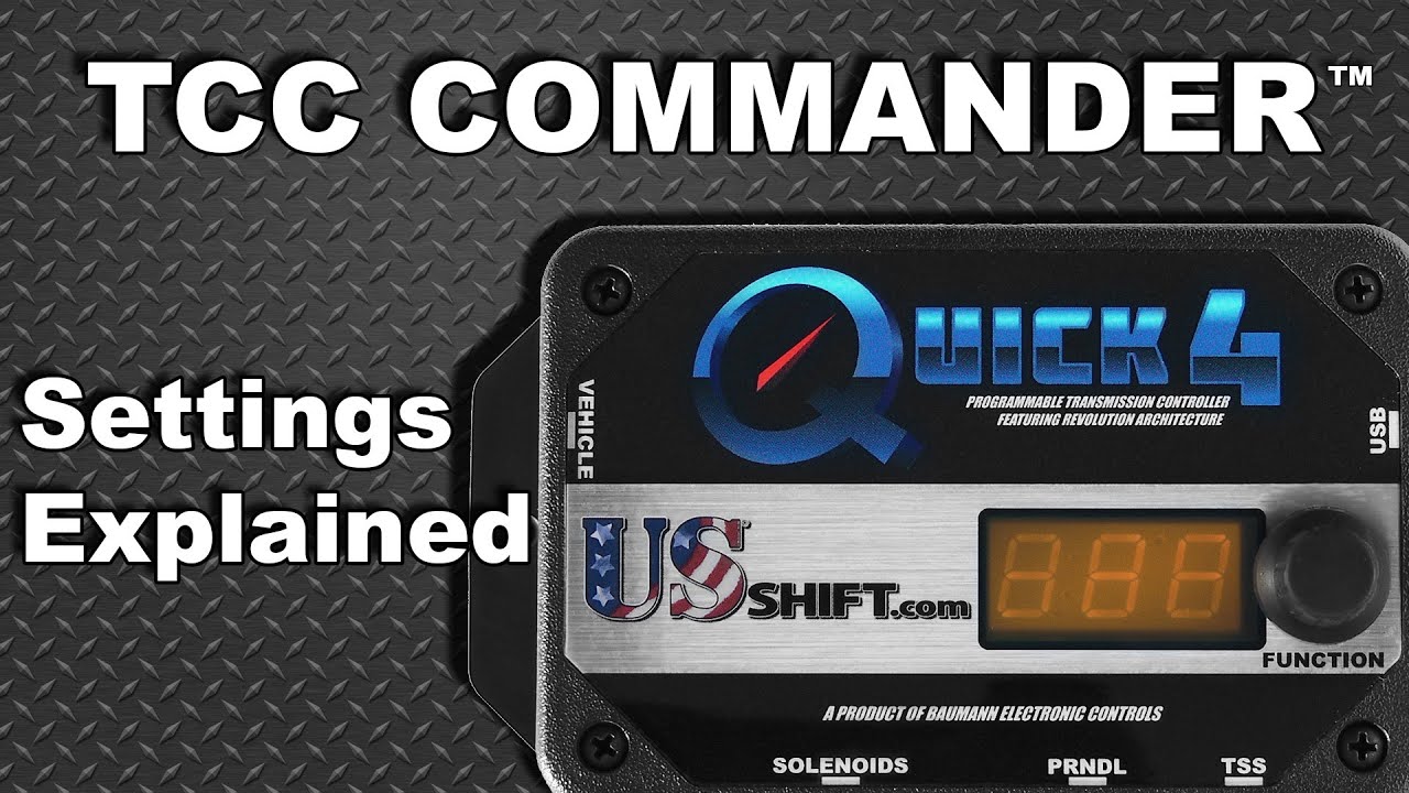 TCC Commander Settings Explained