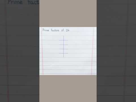 Prime Factors of 24 #shorts