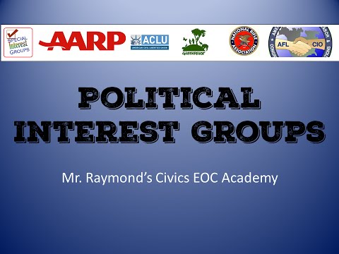 Political Interest Groups - Civics EOC or Government Courses